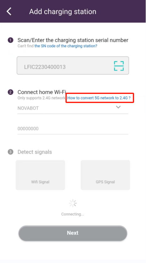 How to connect Novabot to your APP – Novabot.lfi